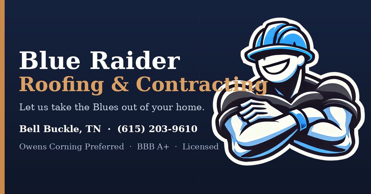 Free Drone Roof Inspections | Blue Raider Roofing